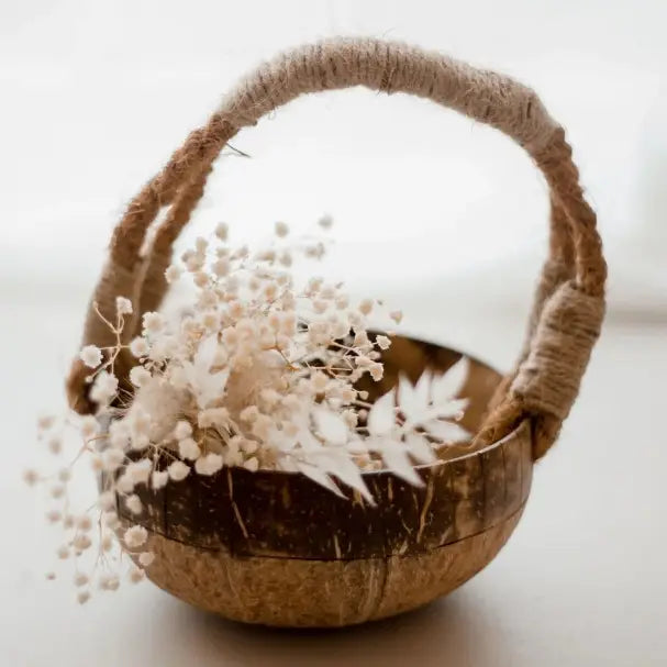 Natural Coconut Basket | Sustainable Eco-Friendly Toys – Tree Hollow Toys