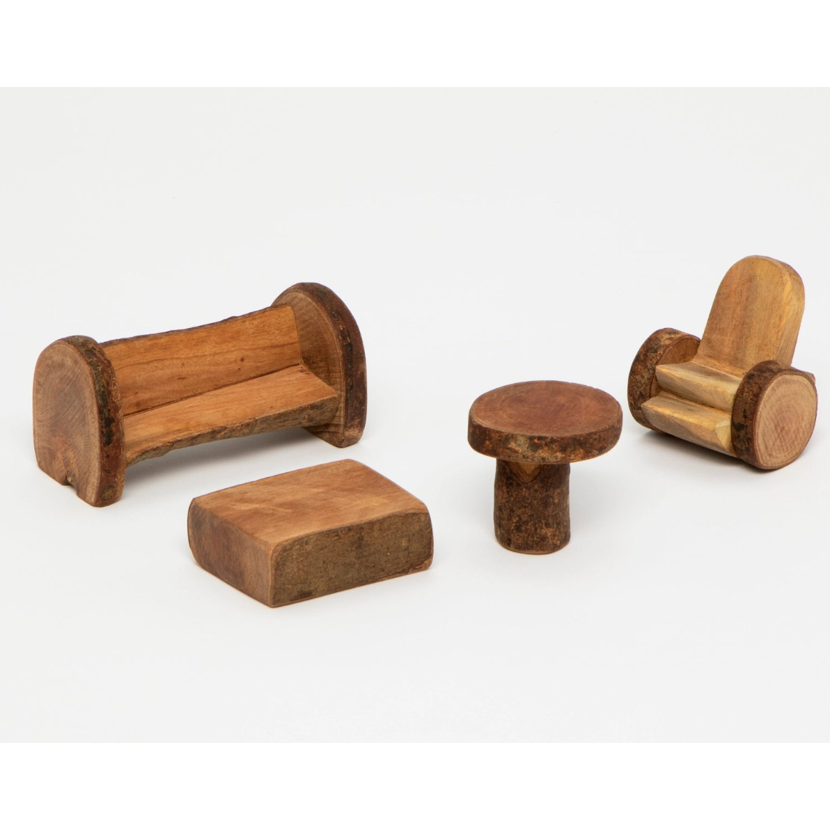 Tree Blocks Wooden Small Living Room Set | Waldorf Eco-friendly Toys ...