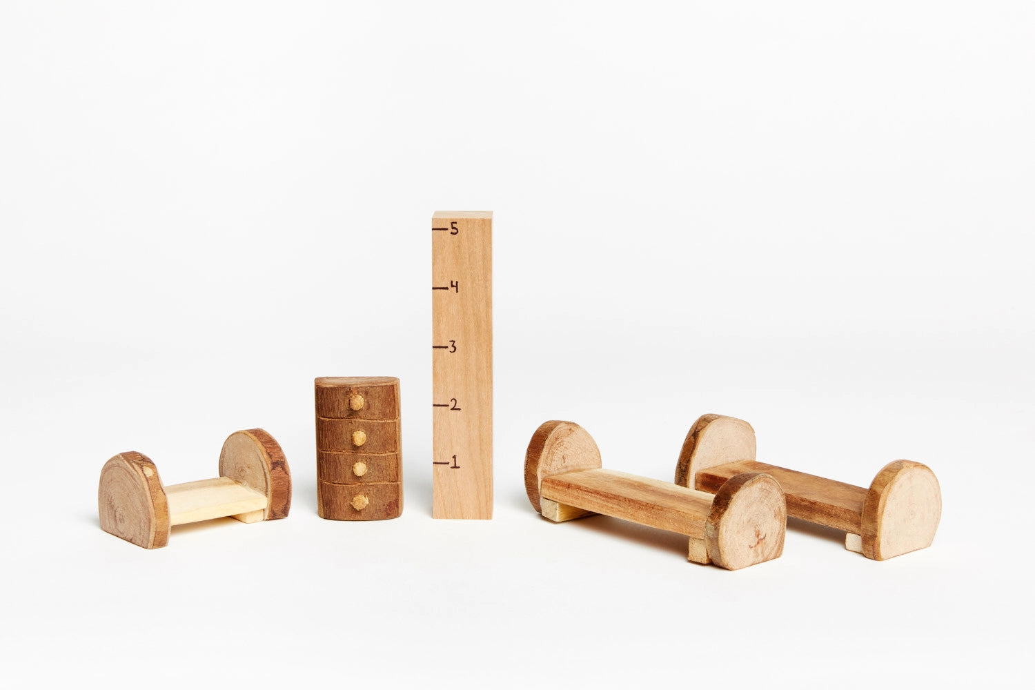 Tree Blocks Wooden Small Bedroom Room Set | Waldorf Eco-friendly Toys ...