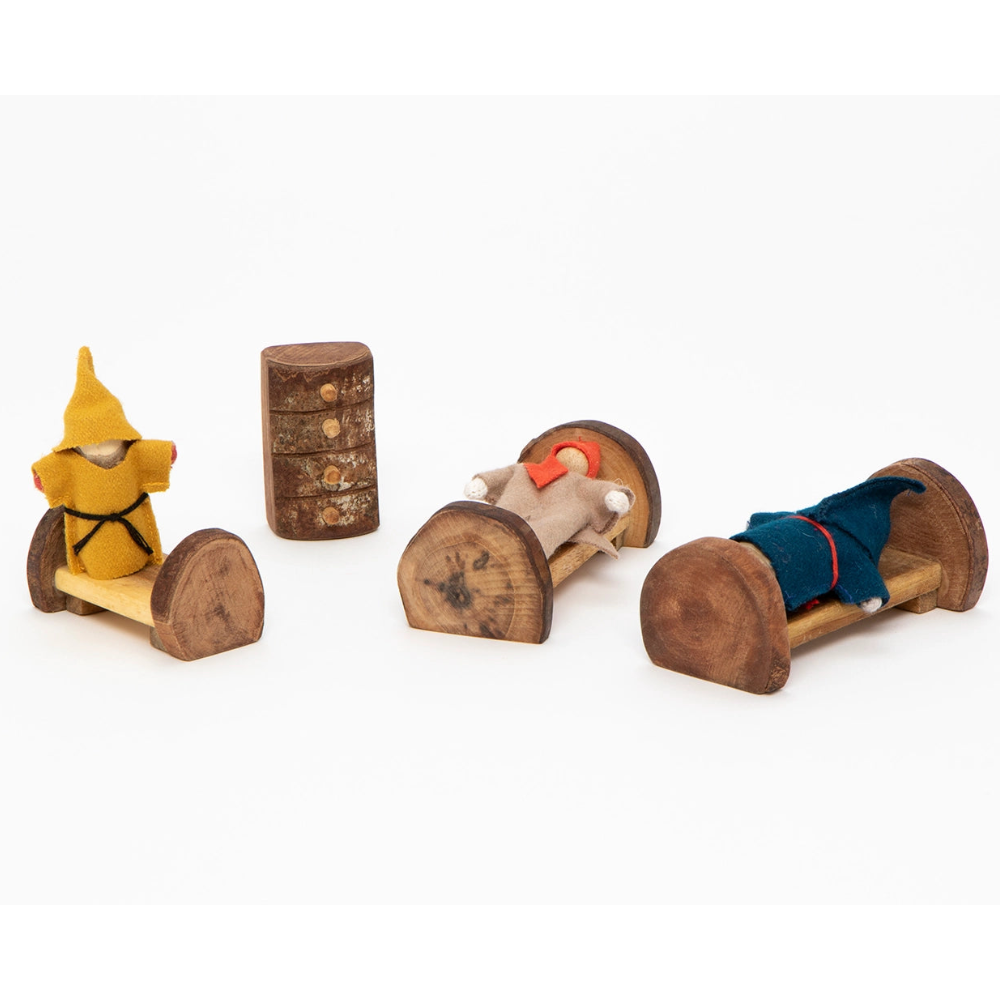 Tree Blocks Wooden Small Bedroom Room Set | Waldorf Eco-friendly Toys ...